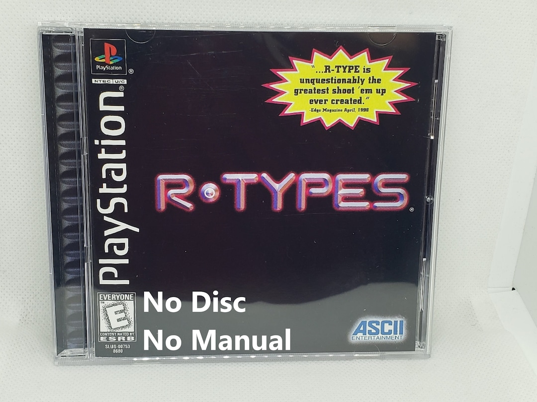 R Types Reproduction Case - No Disc - No Manual - PS1 - Sony ...