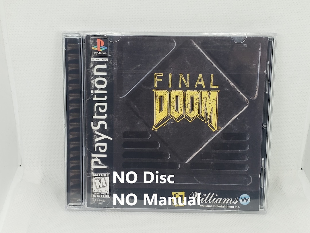 Final Doom Reproduction Case - No Disc - No Manual - PS1 - Sony ...
