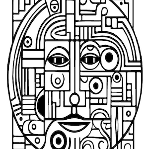 50 Printable Coloring Pages Picasso Coloring Pages Picasso Color Sheets ...