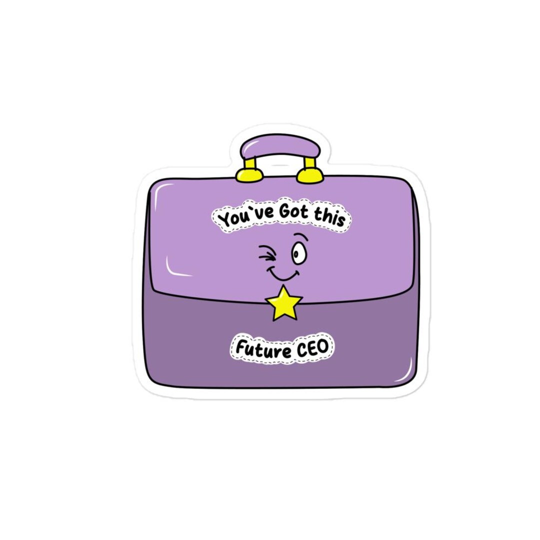 Future CEO Briefcase Sticker - Etsy