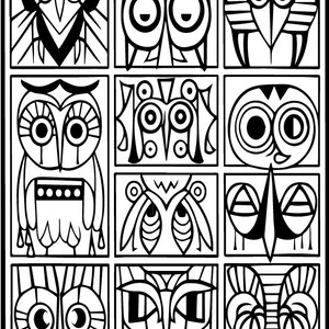 Picasso Inspired Creatures Coloring Pages: 50 Printable Designs ...