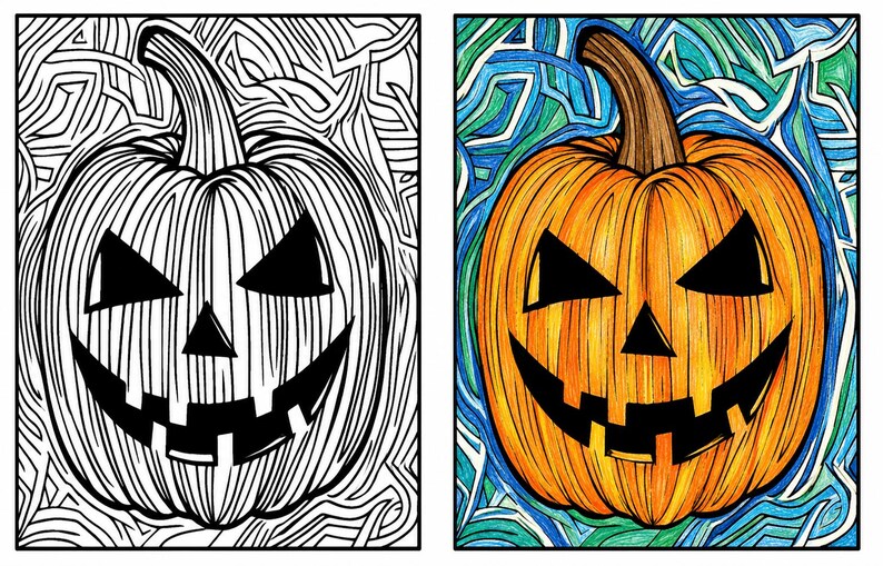 Spooktacular Coloring Pages: 50 Printable Designs (digital Download) - Etsy