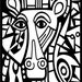 Picasso Inspired Creatures Coloring Pages: 50 Printable Designs ...