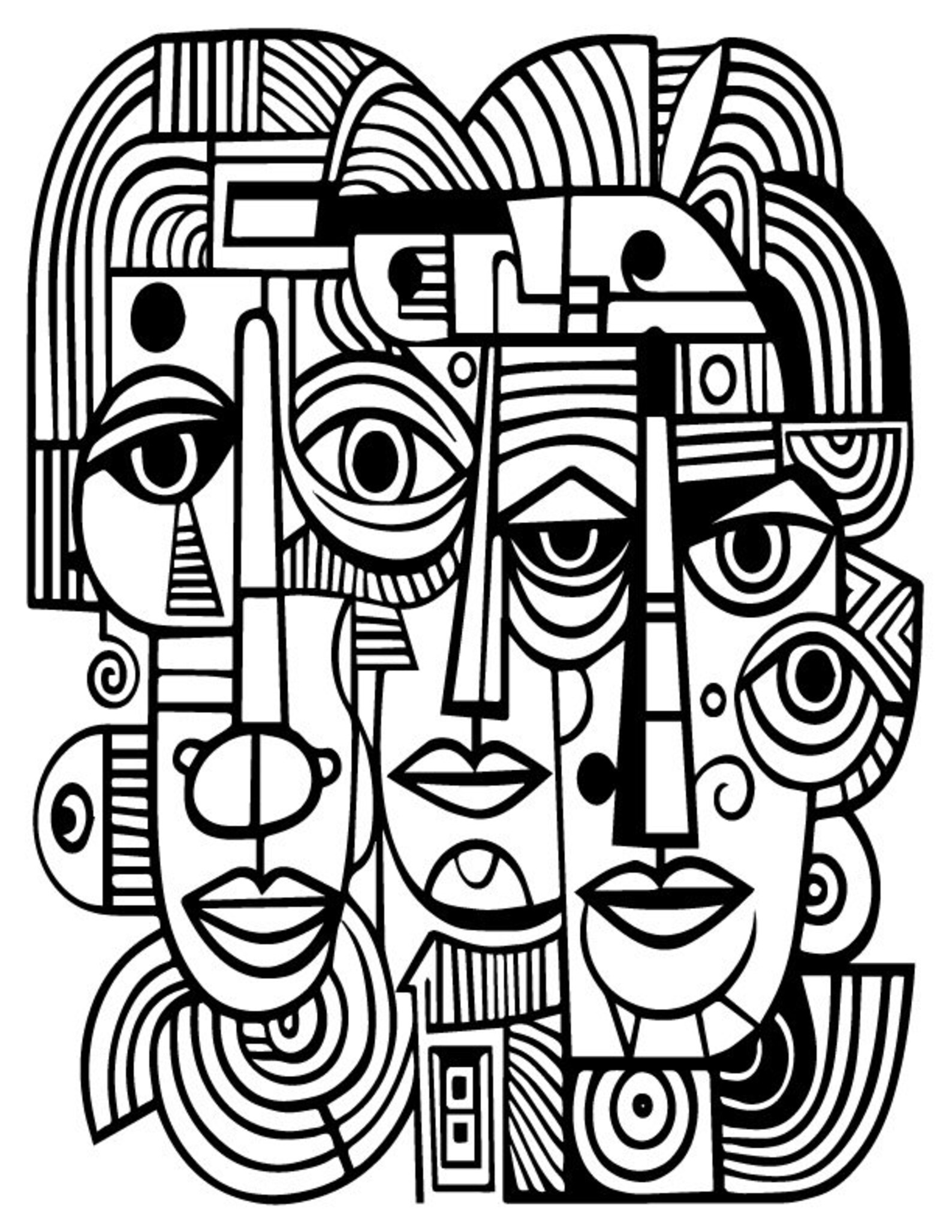 50 Printable Coloring Pages Picasso Coloring Pages Picasso Color Sheets ...