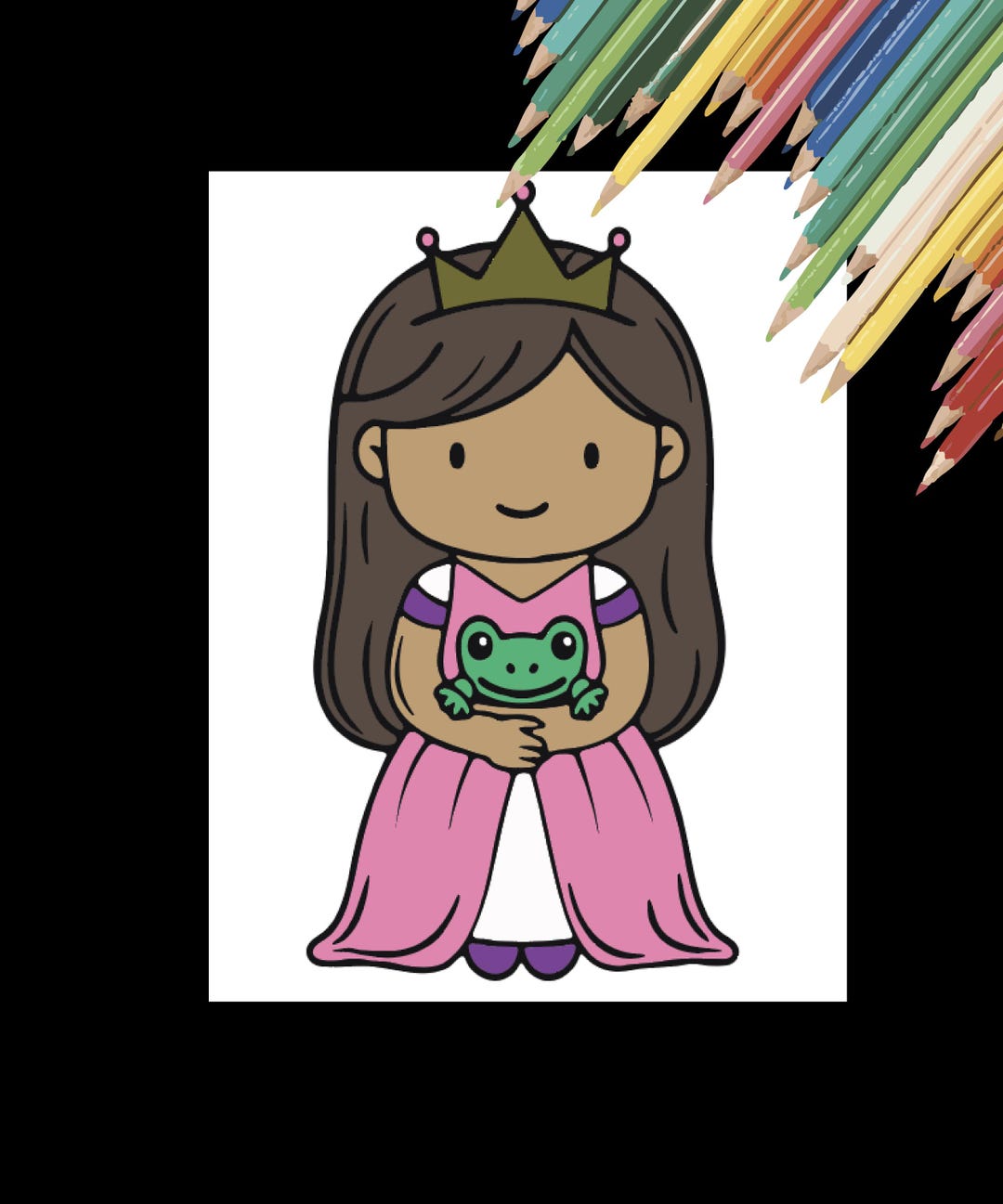 Princess Power Kids Coloring Pages: 25 Printable Designs (digital ...