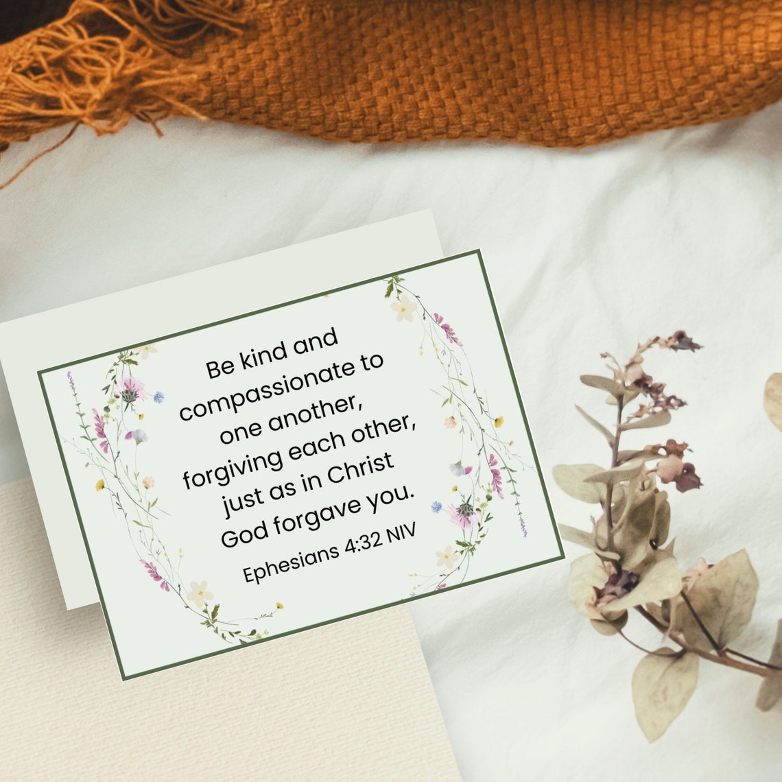 Scripture Memory Journal, Ephesians, Kindness, Compassion, Forgiveness ...