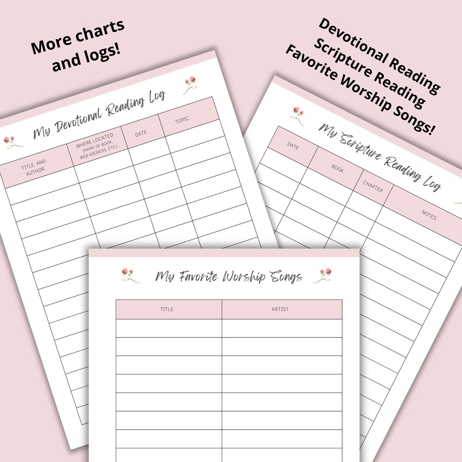 2025 Faith Planner, Calendar, Prayer Focus, Habit Tracker, Scripture ...