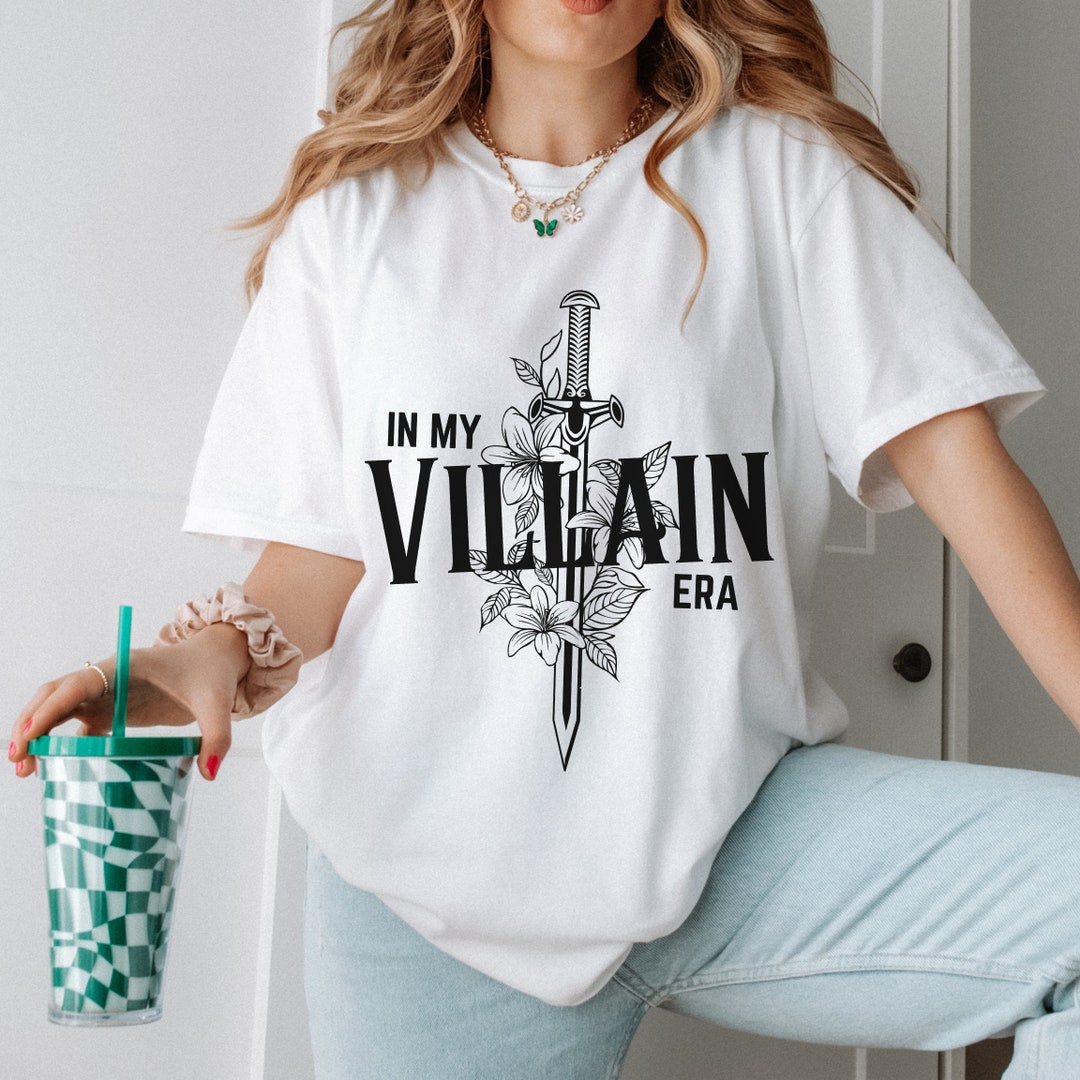 In My Villain Era Bookish Tshirt, Villain Shirt, Morally Grey, Bookish Merch, Bookstagram ...