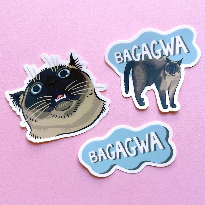 Tuxedo Cat Sticker Car - Etsy