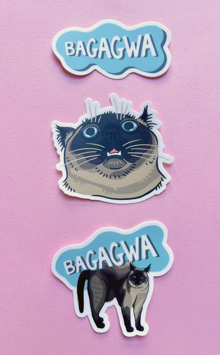 Merv the Cat Vinyl Sticker 3-pack / Mervthecat / Cat Sticker / Funny ...