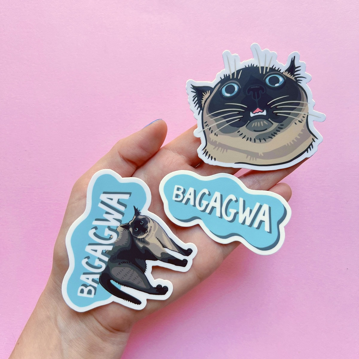 Merv the Cat Vinyl Sticker 3-pack / Mervthecat / Cat Sticker / Funny ...