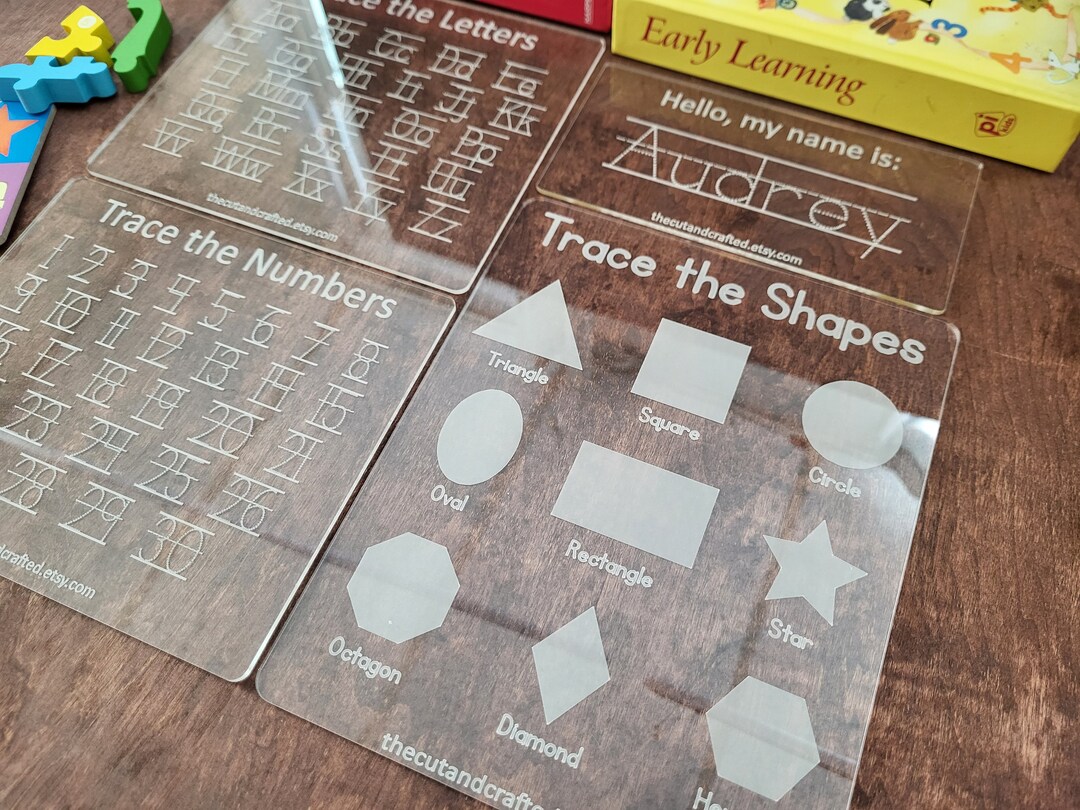 1 Line Name Tracing Board Trace Boards Acrylic Tracing Board Letter ...