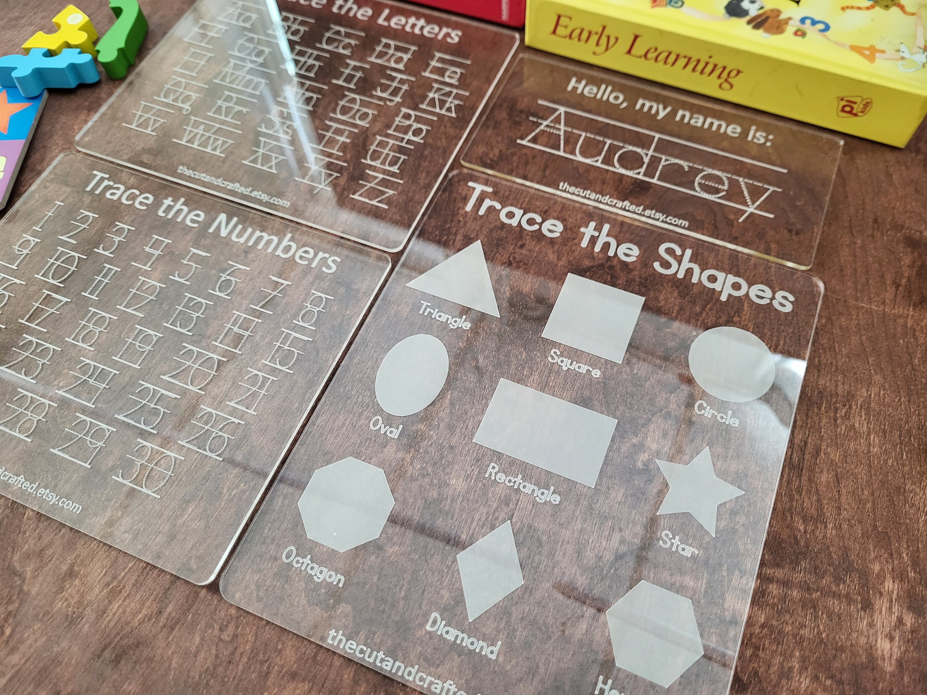 1 Line Name Tracing Board Trace Boards Acrylic Tracing Board Letter ...