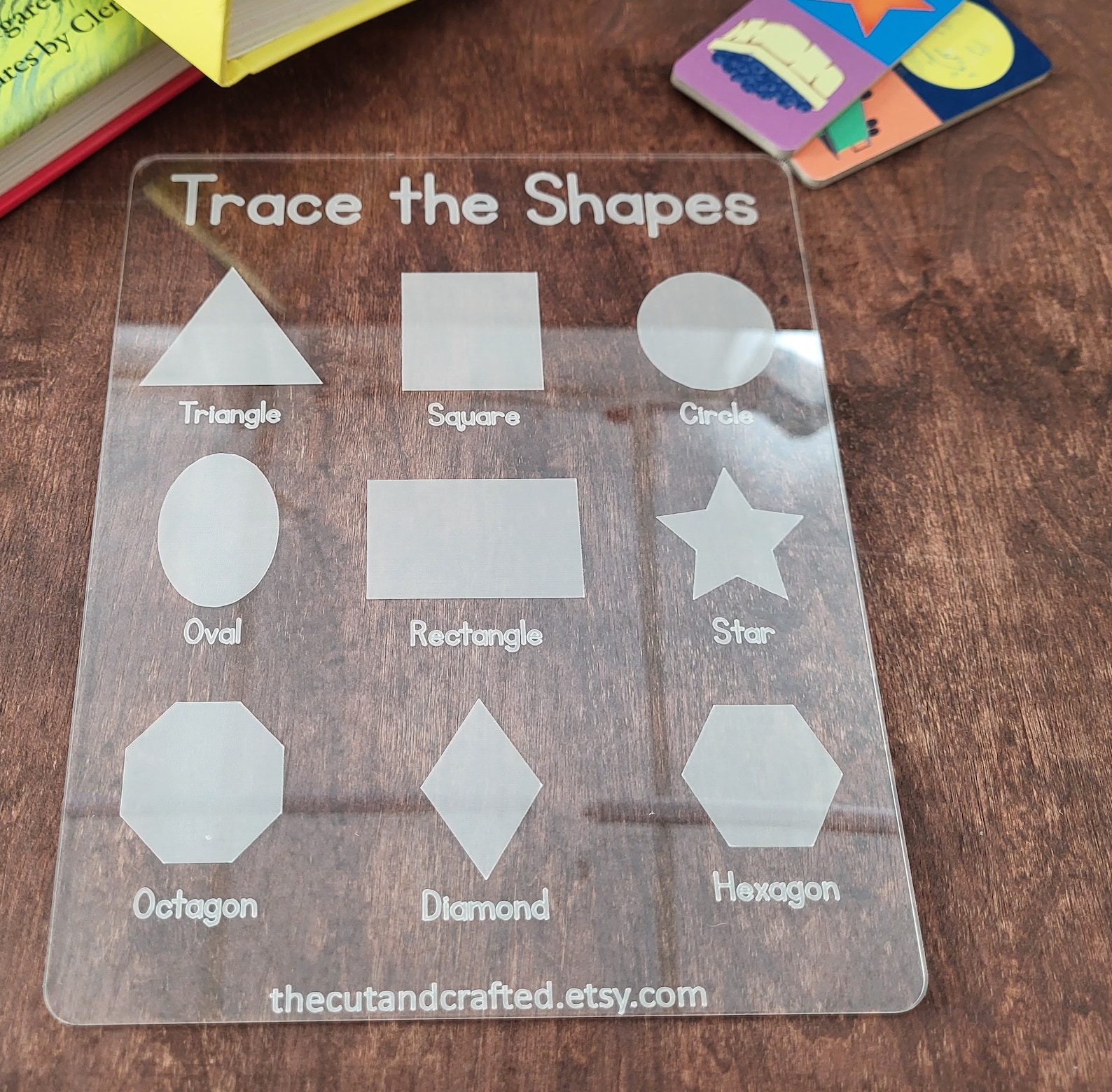 Trace Shapes Tracing Board Tracing Board Practice Writing Trace Boards ...