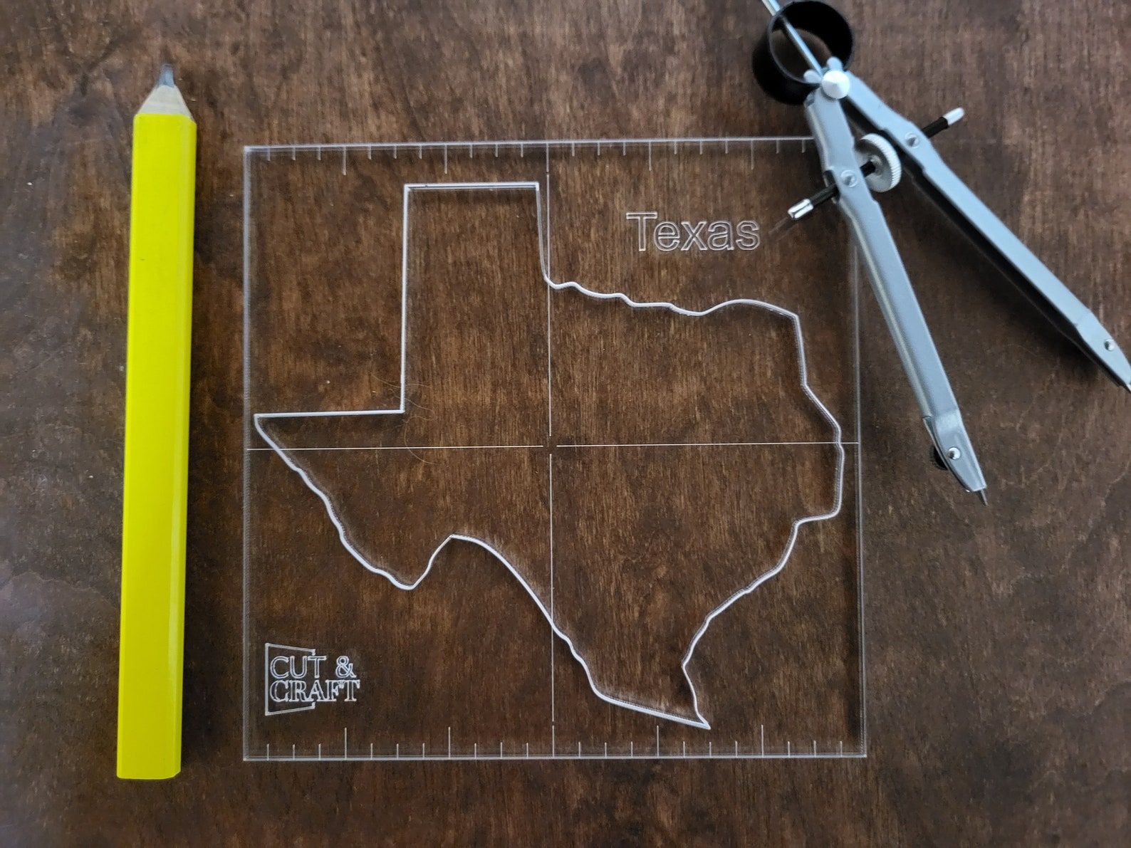 US State Texas Router Template Woodworking-leatherworking-acrylic ...