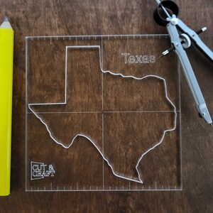US State Texas Router Template Woodworking-leatherworking-acrylic ...