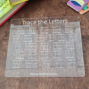 2 Line Name Tracing Board Trace Boards Acrylic Tracing Board Letter ...