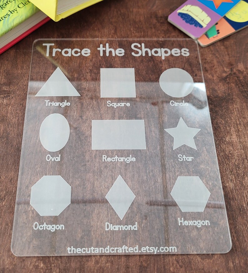 2 Line Name Tracing Board Trace Boards Acrylic Tracing Board Letter ...