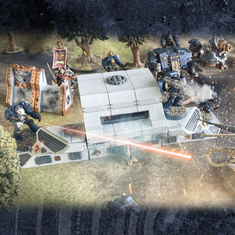 3D Printable Modular Concrete Trench Wargaming Terrain basic - Etsy