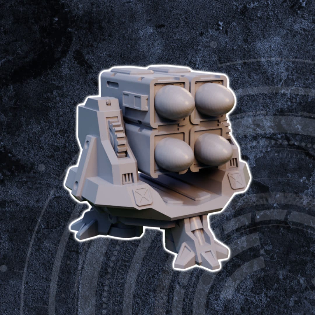 3D Printable Turret With Missile Launcher - Etsy