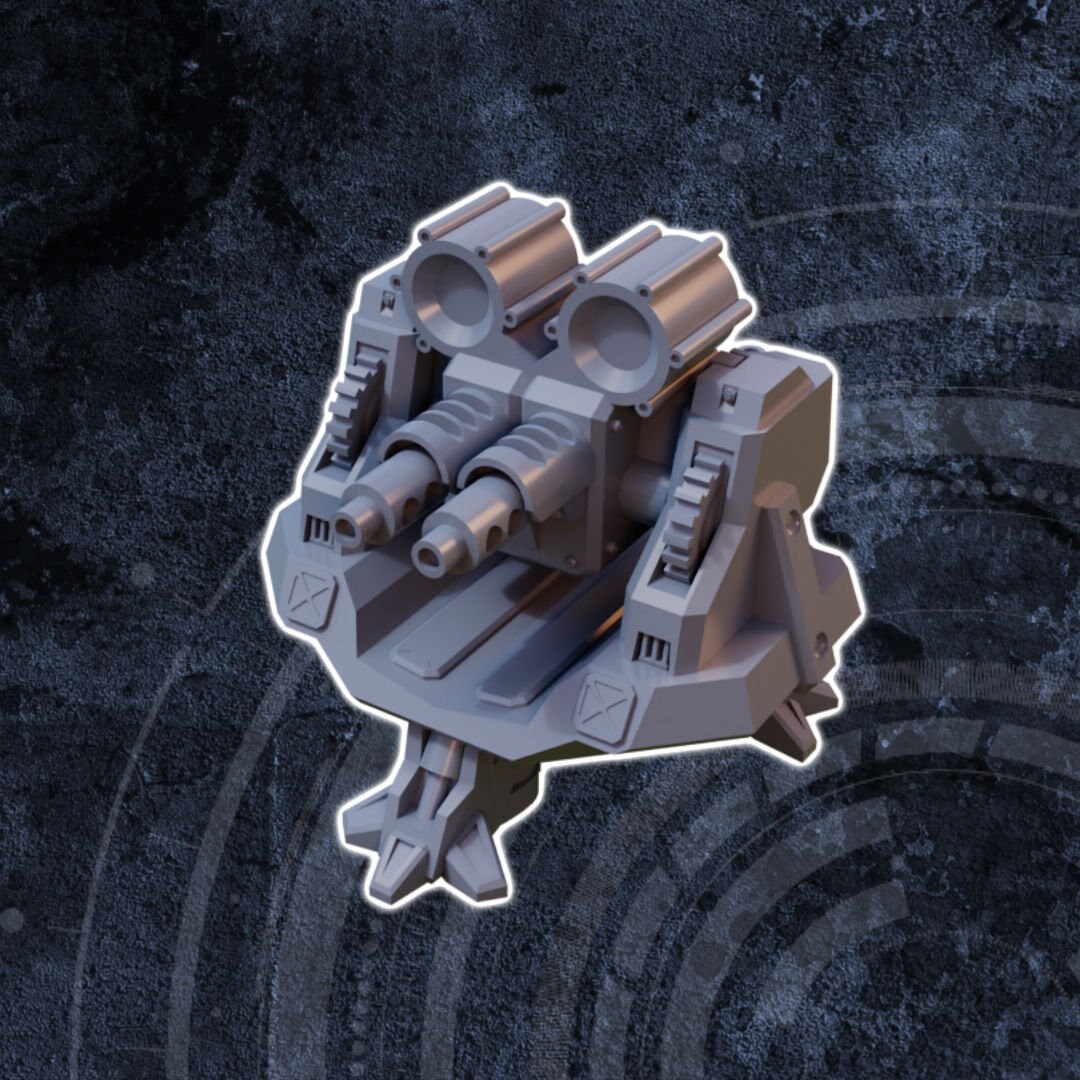 3D Printable Turret With Heavy Machine Gun - Etsy