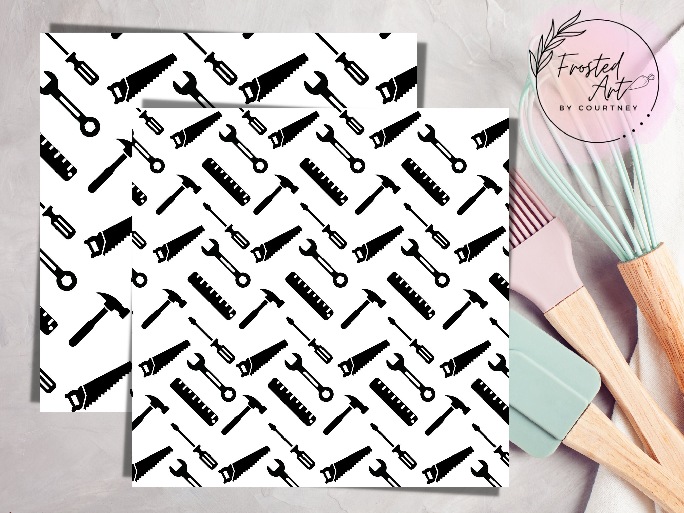 Tool Bundle, Background, Digital Paper, Download, PNG JPG, Eddie ...