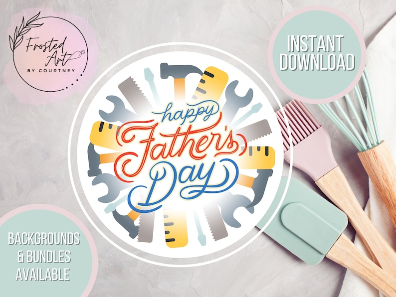 Happy Father's Day Tool Clipart, Digital Download, PNG JPG SVG, Eddie ...