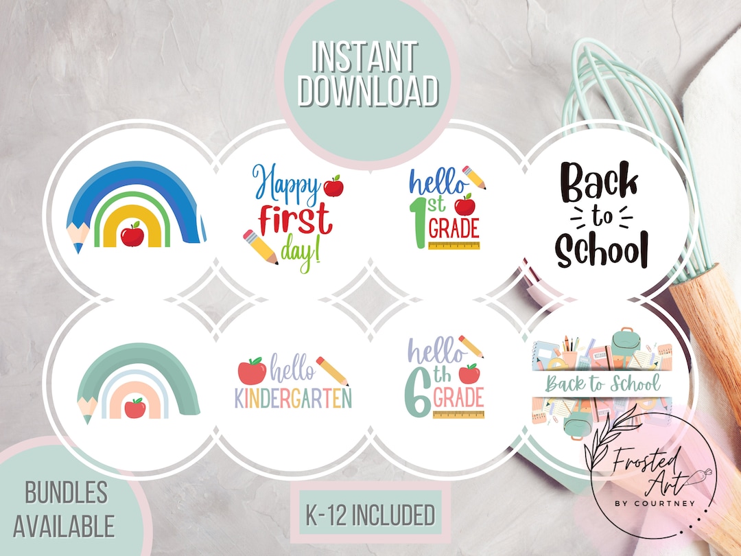 Back to School Clipart, Digital Download, PNG JPG, Eddie Printable ...