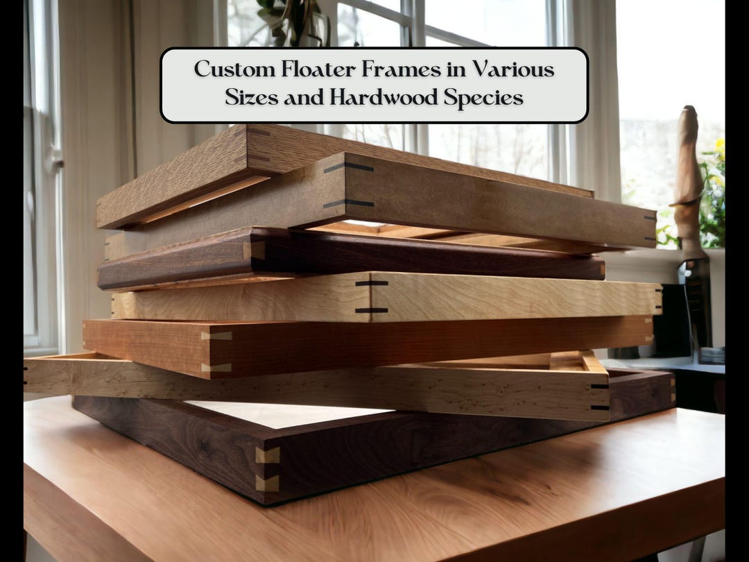 Custom Wood Floater Frame| Made to Order| Custom Sizes| Frame for ...