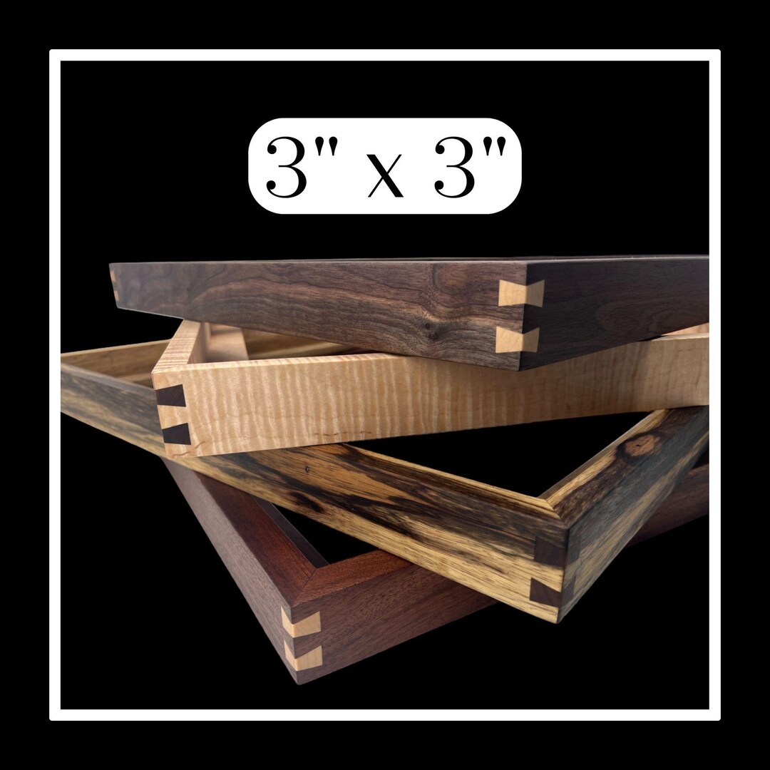 3x3 Custom Wood Floater Frame Made to Order Multiple Hardwood Options ...