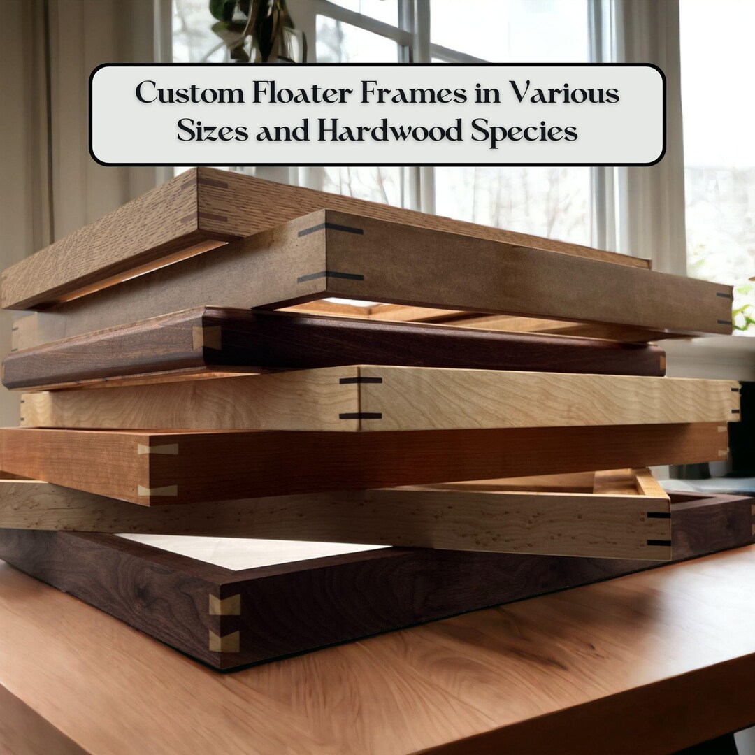 Custom Wood Floater Frame Made to Order Custom Sizes Frame for Canvas ...