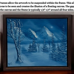 Ambrosia Maple Floater Frame for Art in Custom Sizes Handmade Gift ...