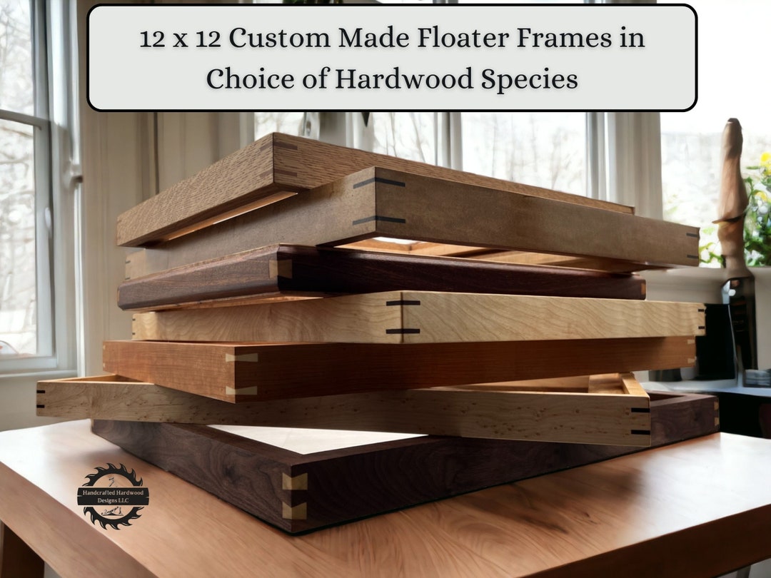 12x12 Custom Wood Floater Frame Made to Order Canvas Art - Etsy