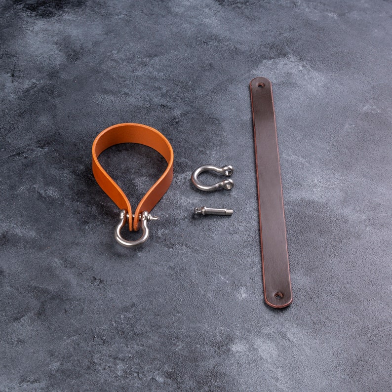 7 Piece Shackles Robust Leather, BDSM Restraints, Different Color ...