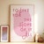 Printable Taylor Poster: Song Lyrics Prints, Pink Preppy Taylor ...