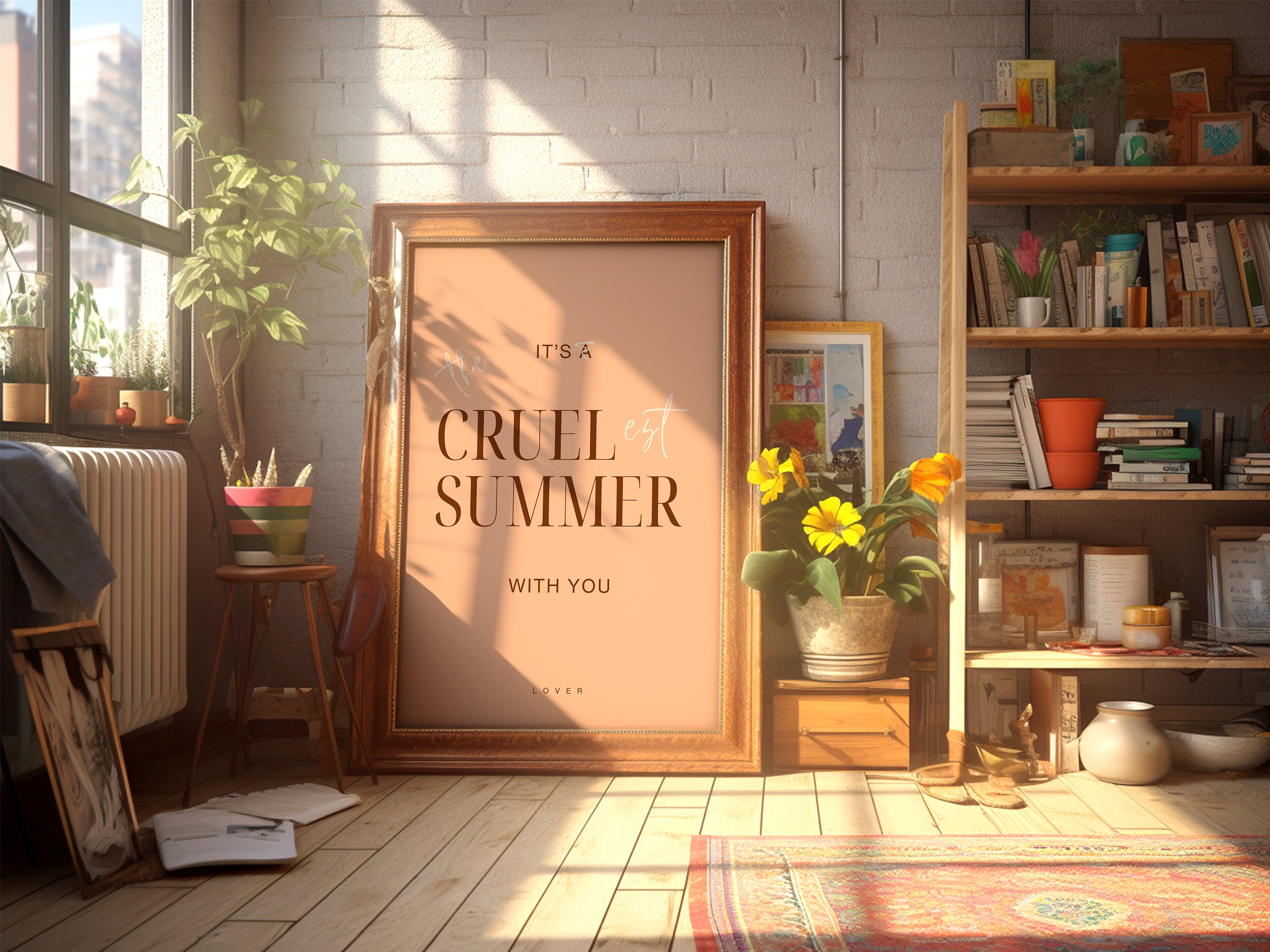 Printable Taylor Swift Poster: the Cruel Summer & Lover Inspired Poster ...