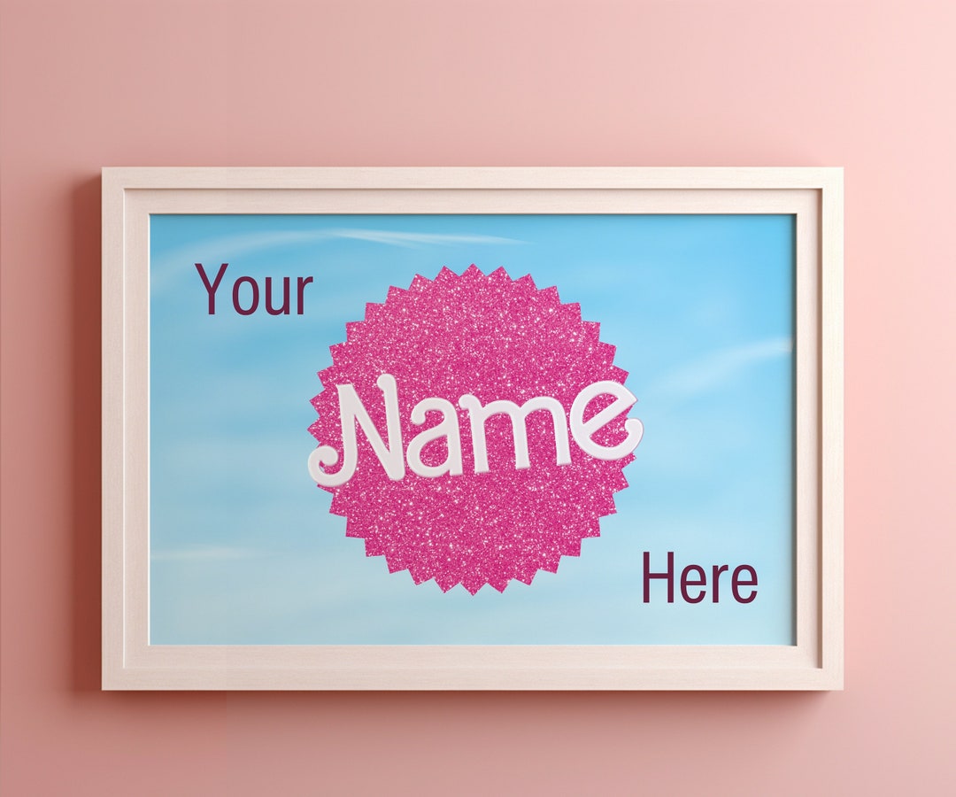 Personalized BARBI NAME Print, Custom Printable Gift Keepsake, Barbi ...