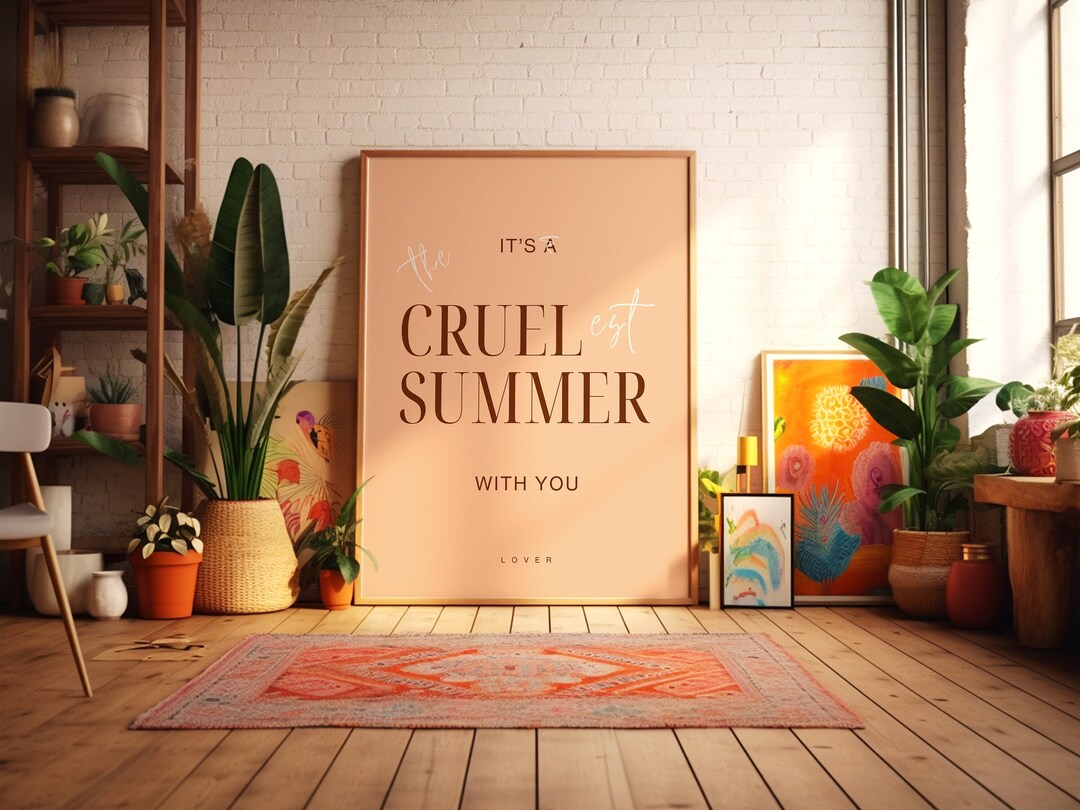 Printable Taylor Swift Poster: the Cruel Summer & Lover Inspired Poster ...