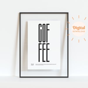 Printable Definition Poster Minimalist Wall Art Motivational - Etsy