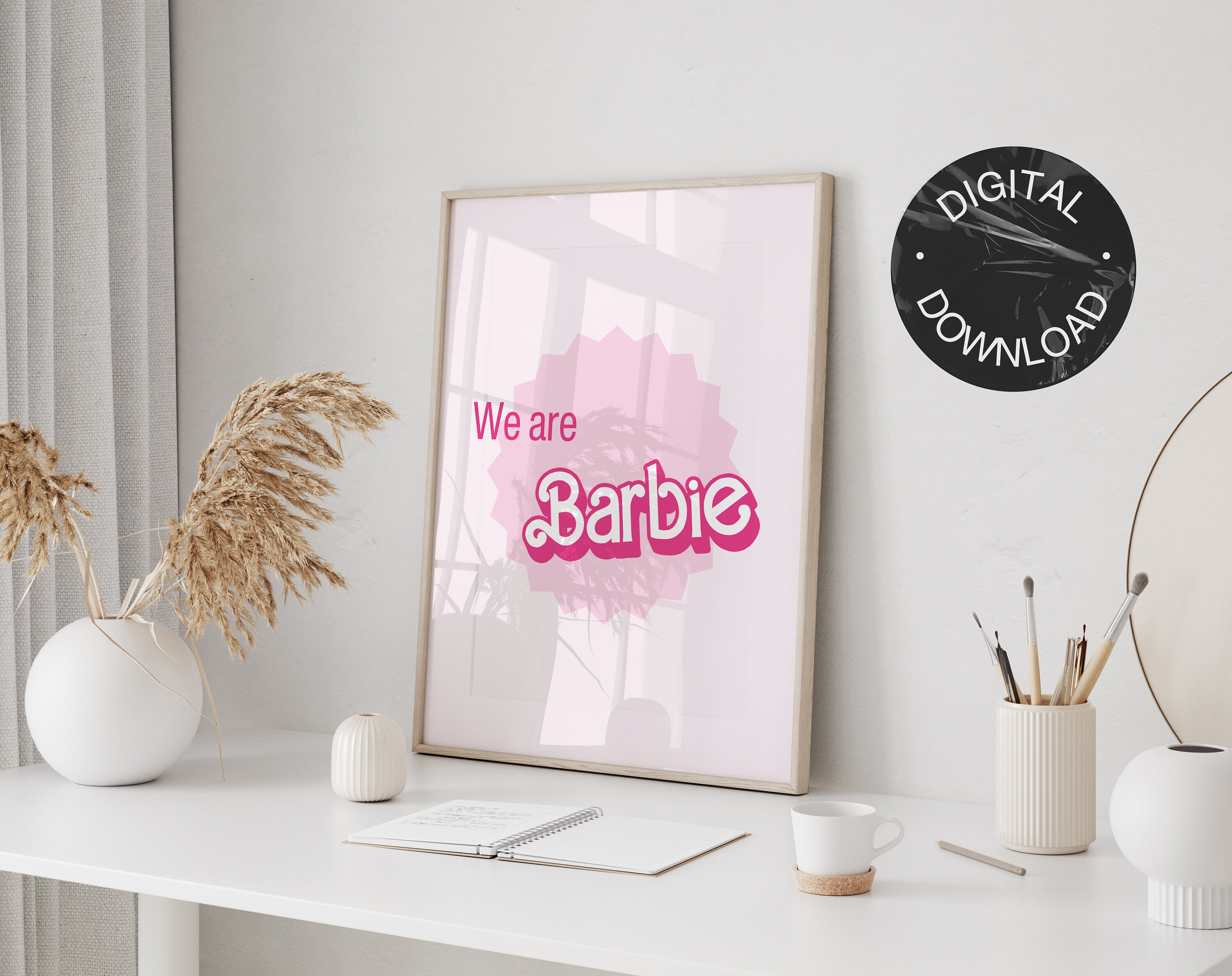 We Are Barbie: Movie Poster, Hot Pink Wall Art