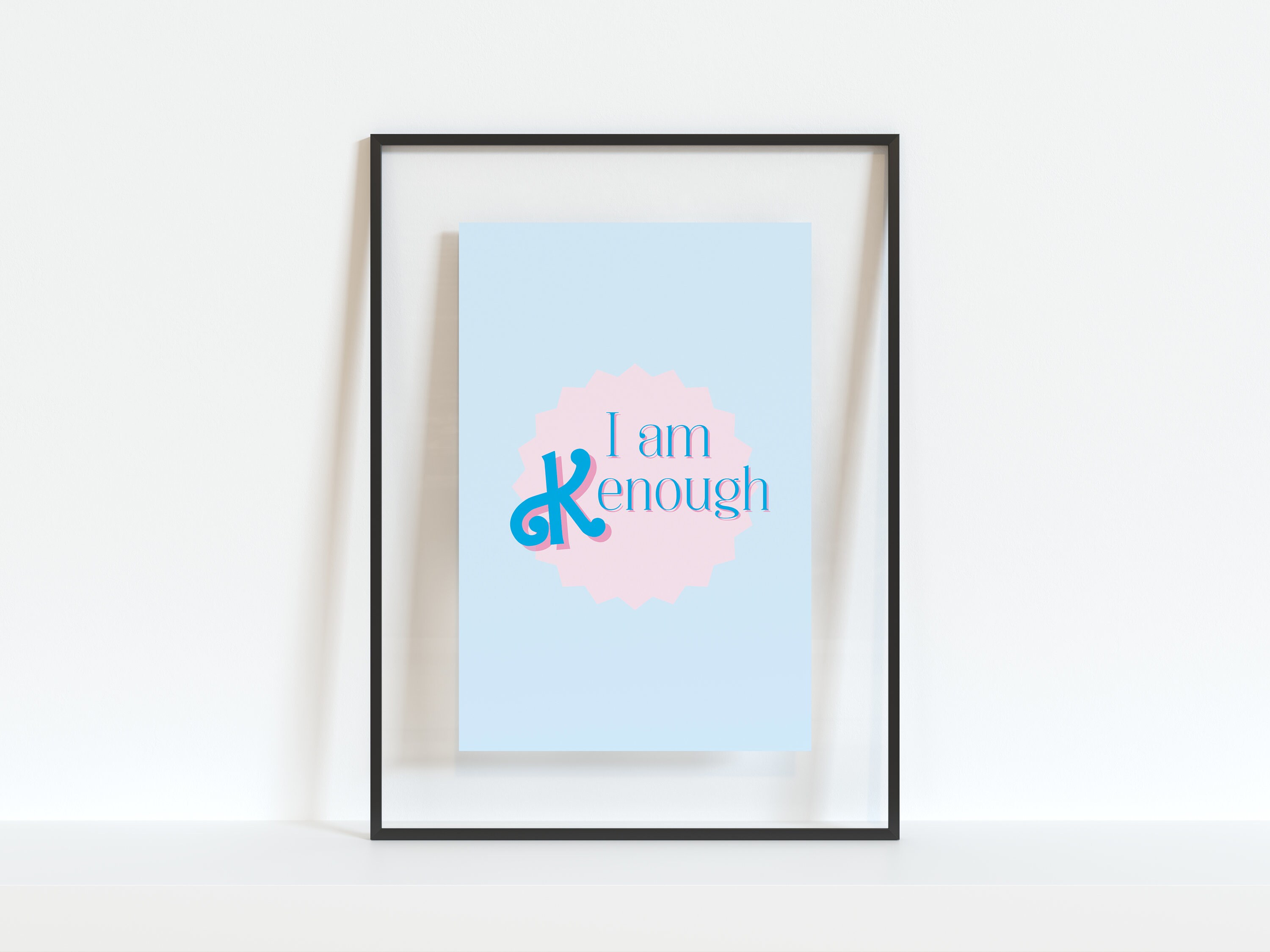 I Am Kenough: Printable Poster Inspired By Barbi Movie, Trendy Wall Art ...