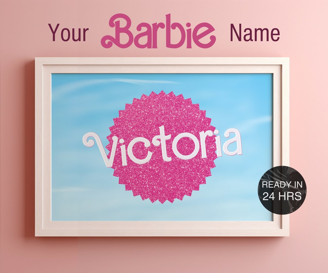 Personalized BARBI NAME Print Custom Printable Gift Keepsake - Etsy