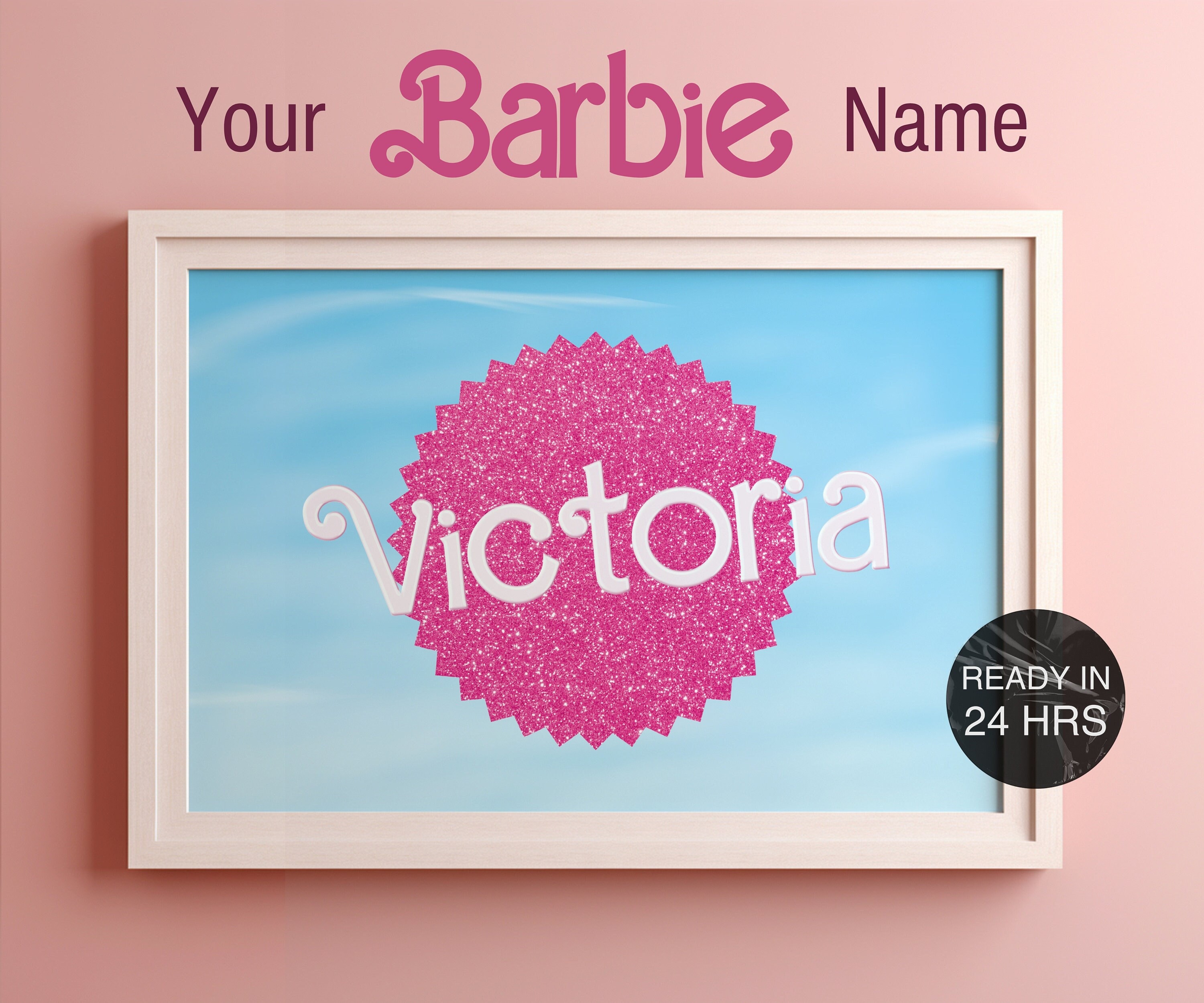 Personalized BARBI NAME Print Custom Printable Gift Keepsake - Etsy