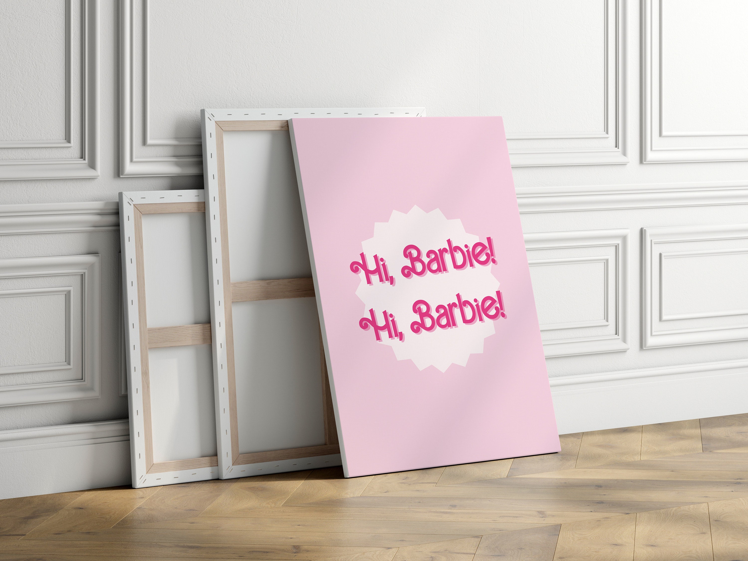 Hi, Barbie!: Movie Poster, Hot Pink Wall Art, Preppy Posters