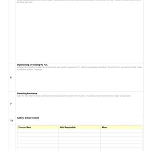 8D- Problem Solving Template | Root Cause Analysis Work Sheet ...