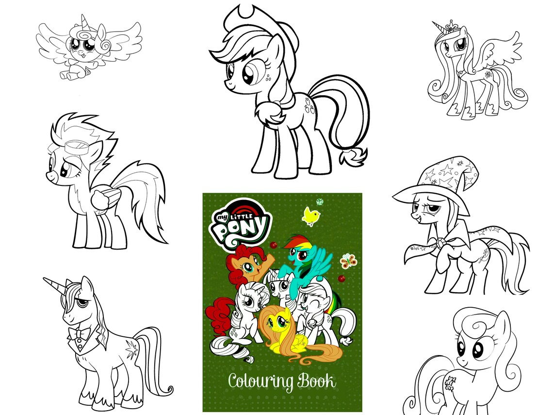 Printable Cute Little Pony Coloring Book 49 Pages of Coloring ...