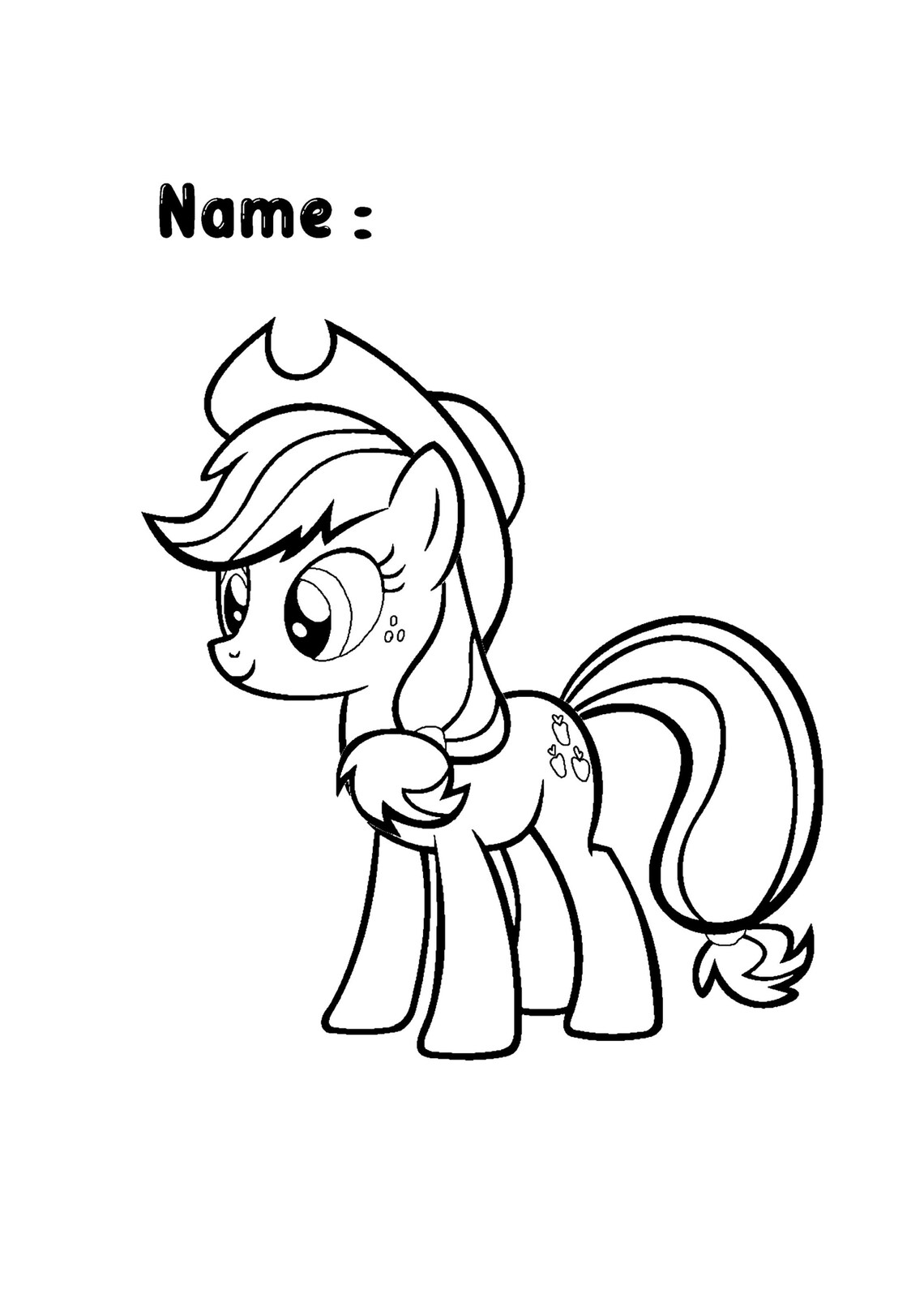 Printable Cute Little Pony Coloring Book 49 Pages of Coloring ...