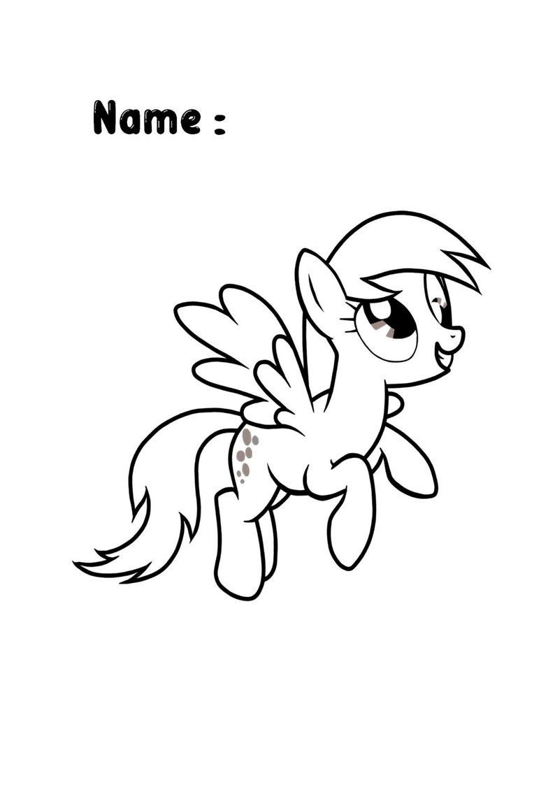 Printable Cute Little Pony Coloring Book | 49 Pages of Coloring ...