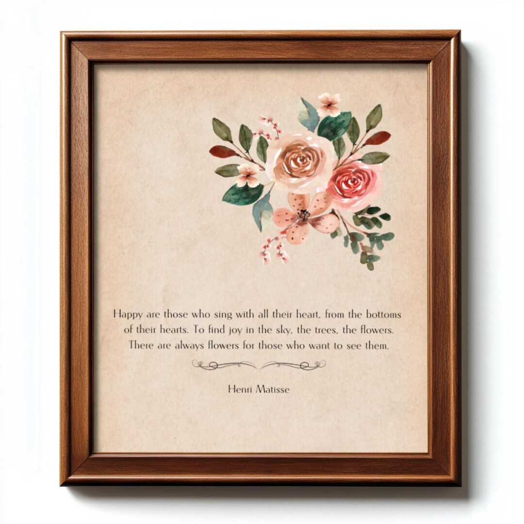 Quote Wall Art | Matisse Quote Art Print | Inspirational Quote ...