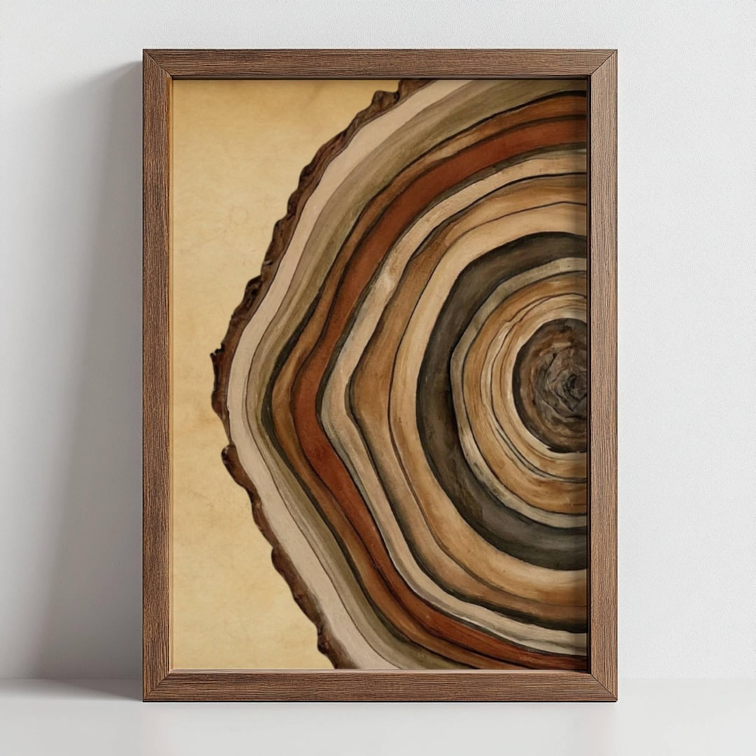 Tree Ring Wall Art | Tree Ring Decor | Nature Rings | Wood Cut Wall Art ...